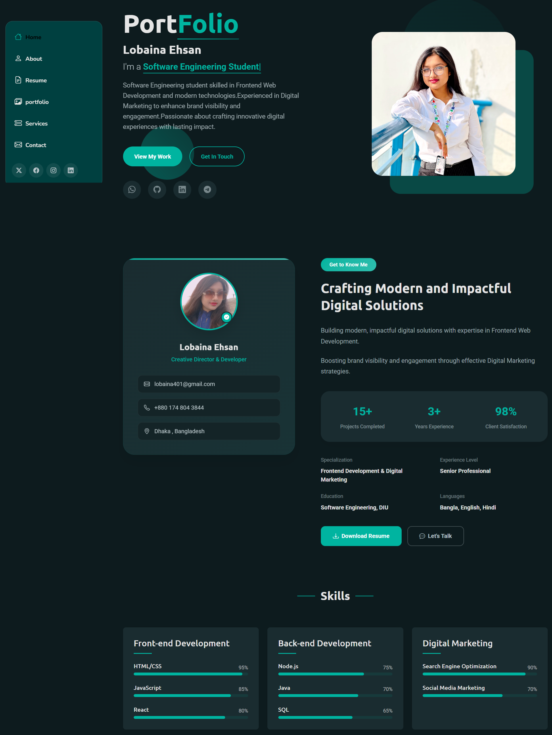 Lobaina Ehsan - Portfoilo